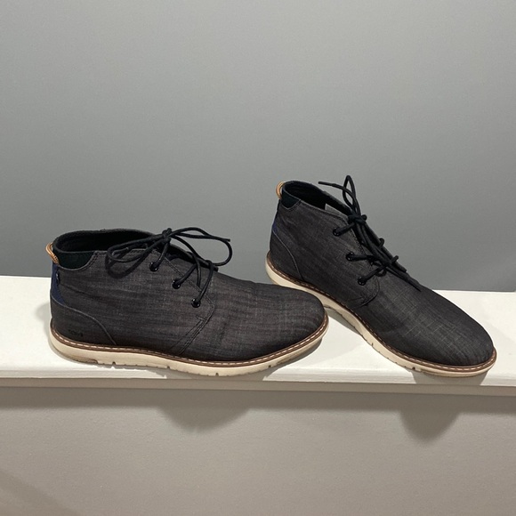 Toms | Shoes | Toms Mens Navi Sport Bottom Chukka Boots Black ...